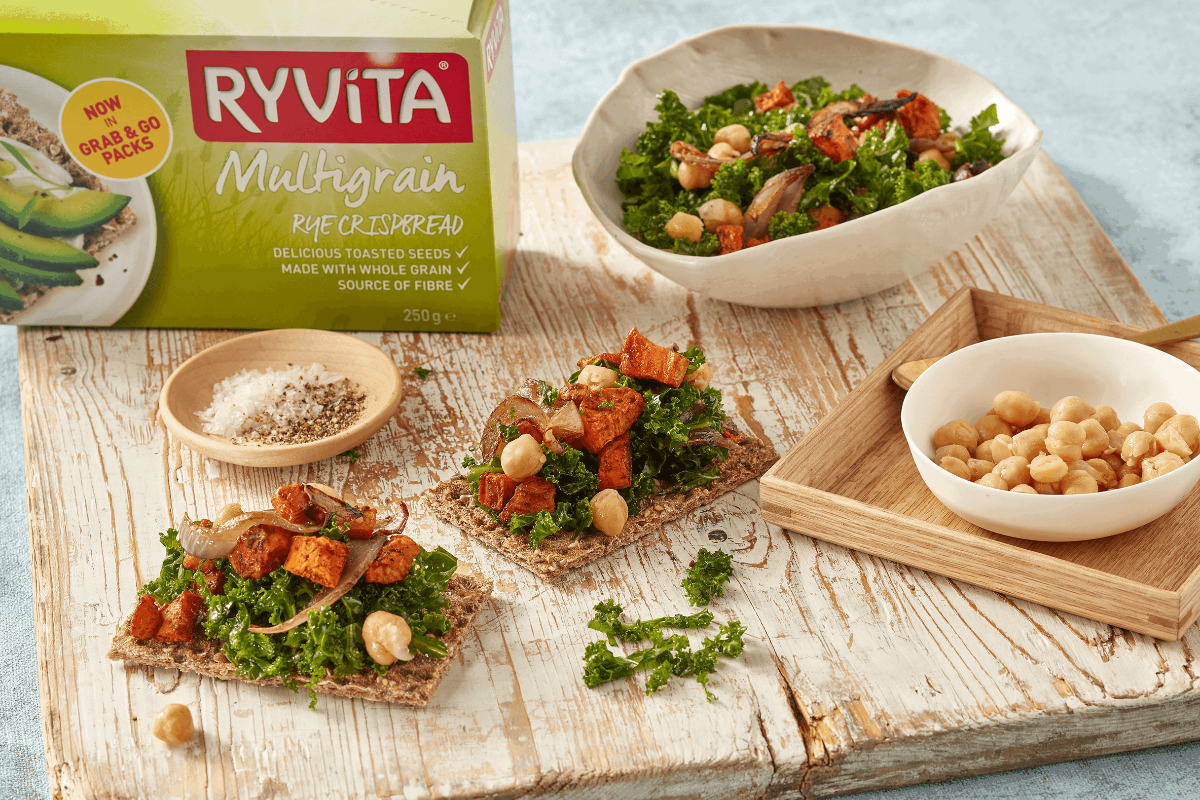 Kale and sweet potato salad - Ryvita